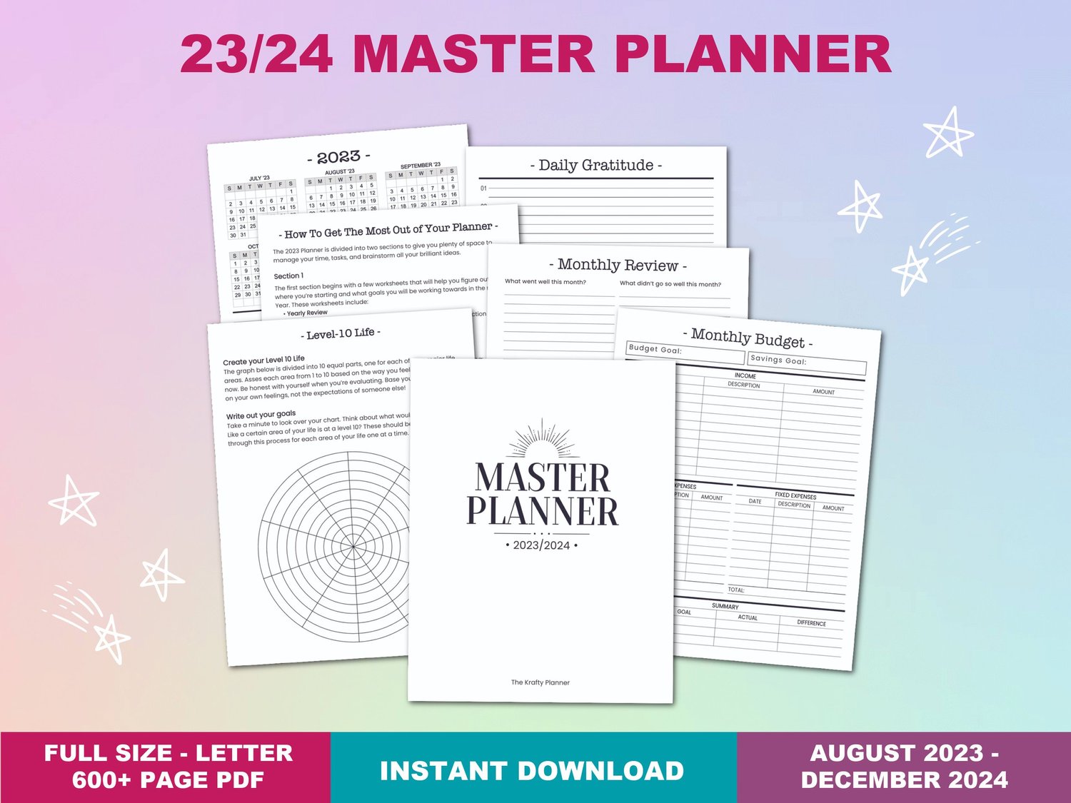 Introducing the 2023/2024 Master Planner: Your Ultimate Organizational ...
