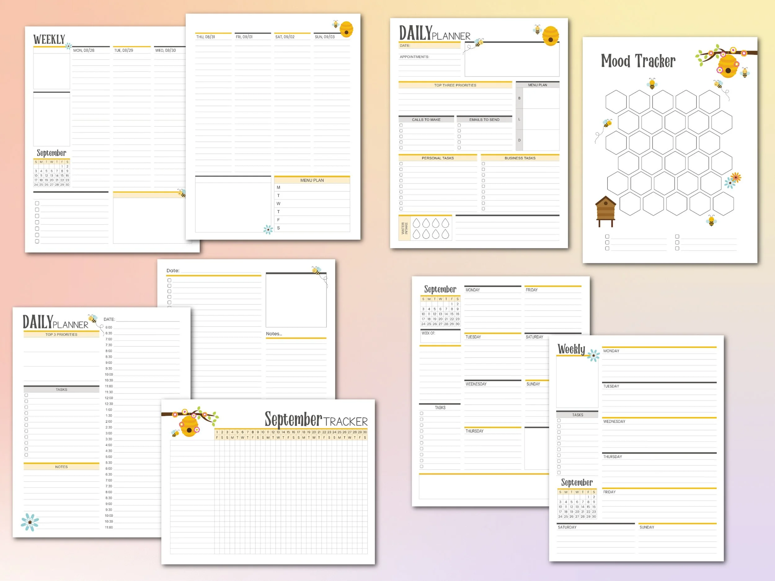 Free Printable September 2023 Planning Pages — Krafty Planner