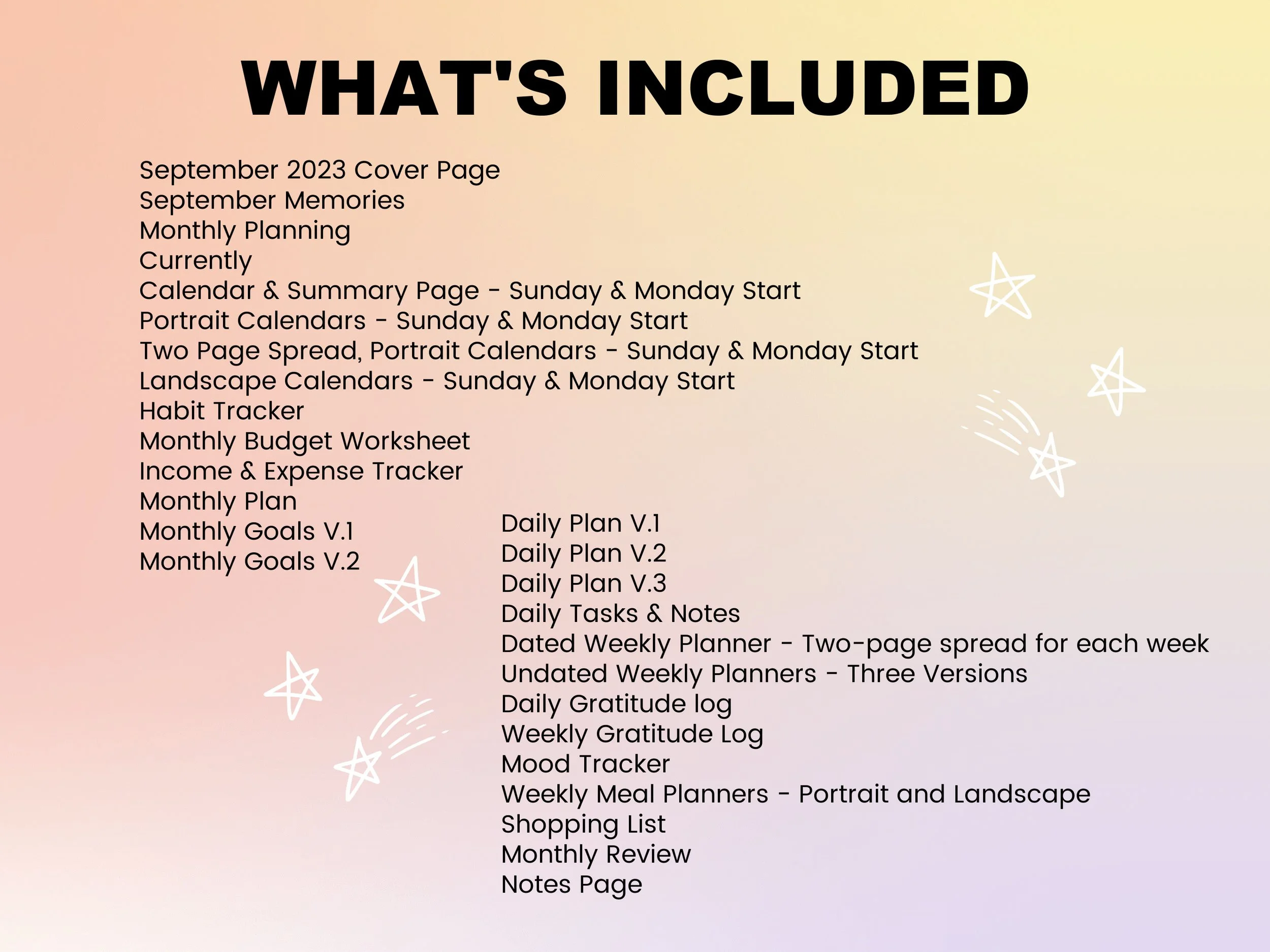 Free Printable September 2023 Planning Pages — Krafty Planner