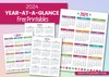 Free Printable 2024 Year-at-a-Glance Calendar — Krafty Planner