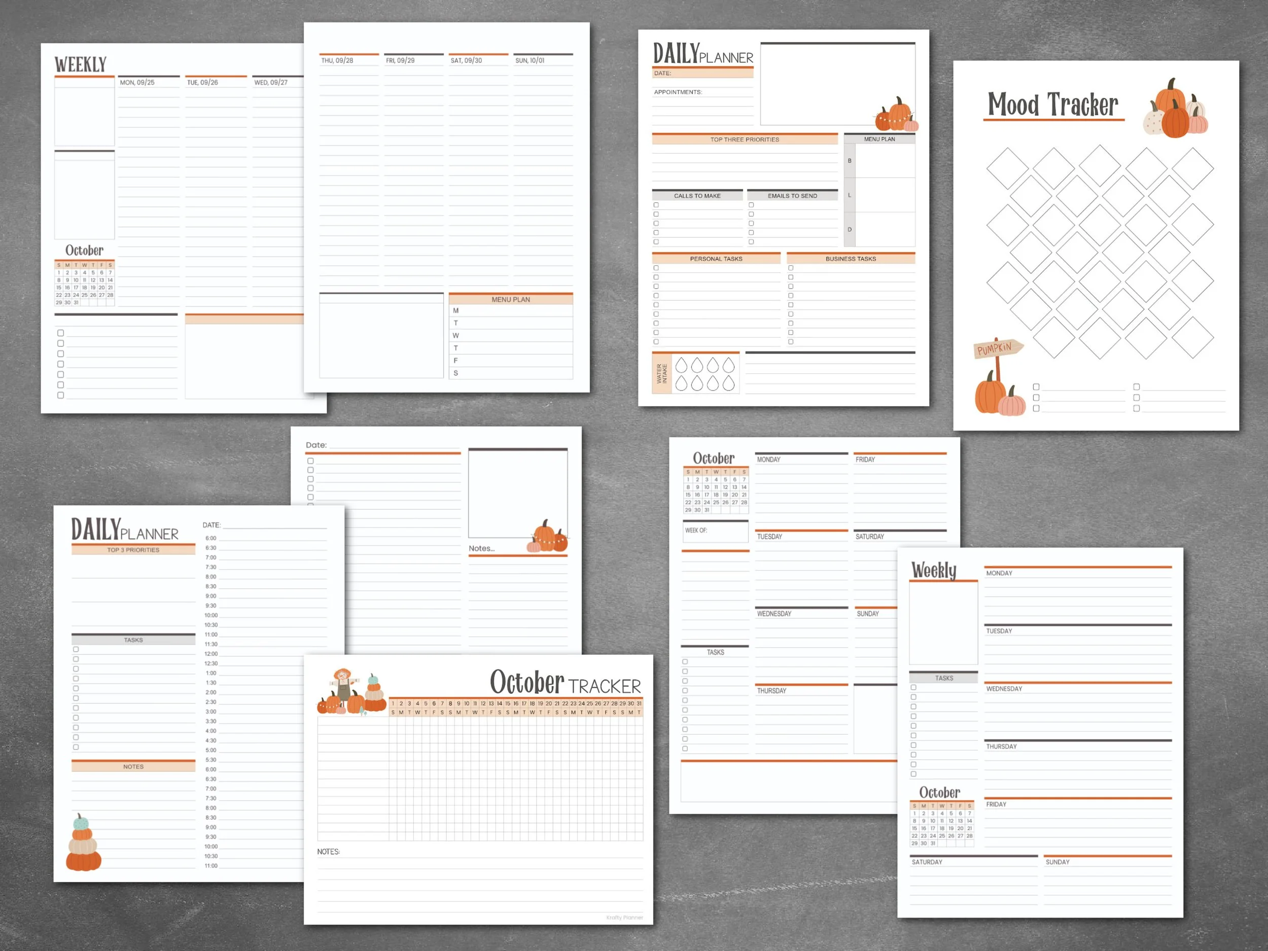 Free Printable October 2023 Planning Pages — Krafty Planner