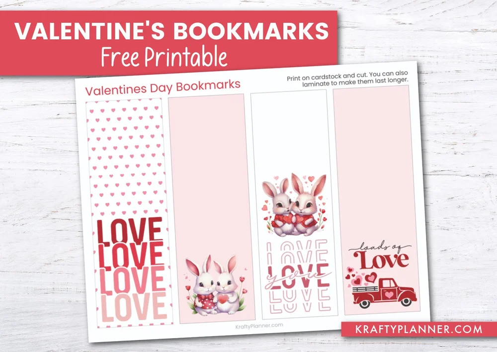 Share the Love of Reading: Free Printable Valentine's Day Bookmarks ...