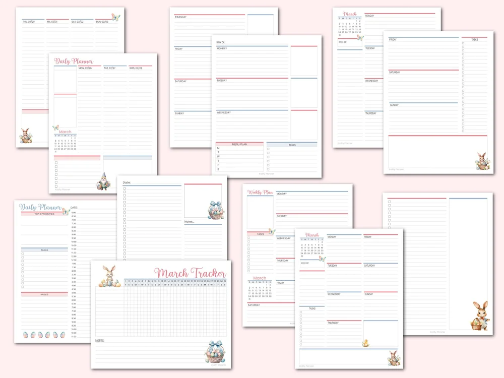 March 2024 Planner Printables — Krafty Planner