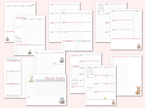 March 2024 Planner Printables — Krafty Planner