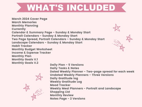 March 2024 Planner Printables — Krafty Planner