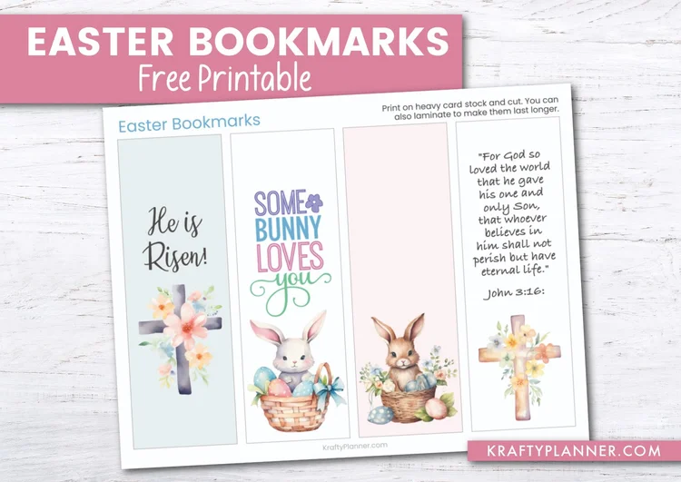 Spring Into Reading: Download Your Free Printable Easter Bookmarks ...