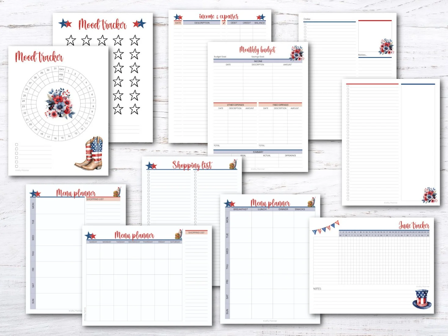 Free July Planner Printables (2024) — Krafty Planner
