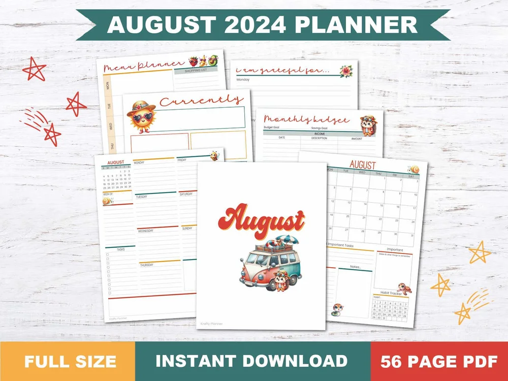 Stay on Track with the New August Planners — Krafty Planner