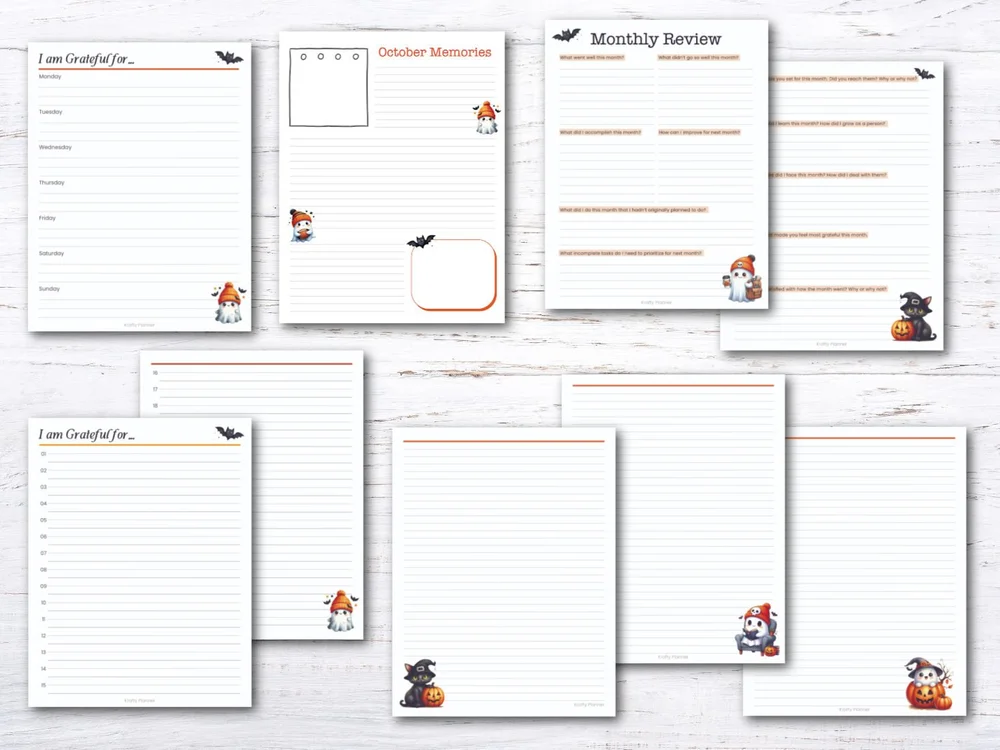 Free Printable October 2024 Planner — Krafty Planner