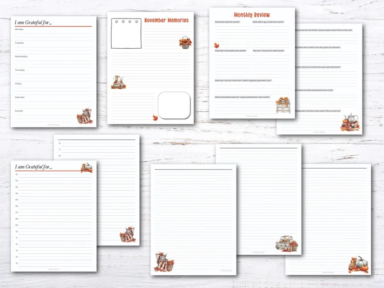 Free November Planning Printables Pack — Krafty Planner