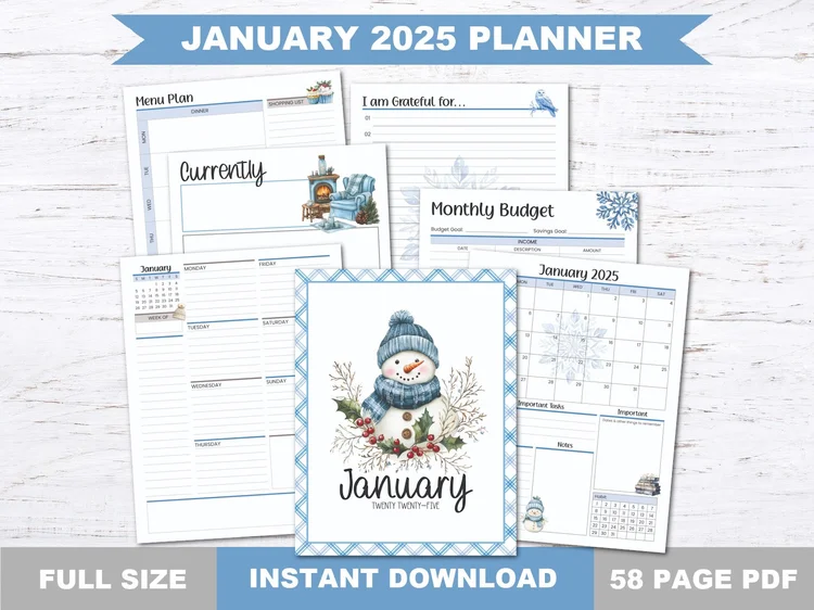 January 2025 Planner: Free Printables — Krafty Planner