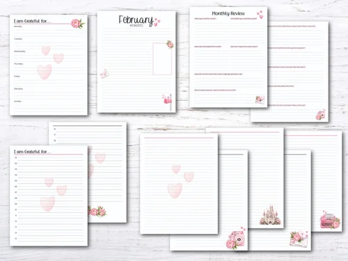 Free Printable February 2025 Planners — Krafty Planner