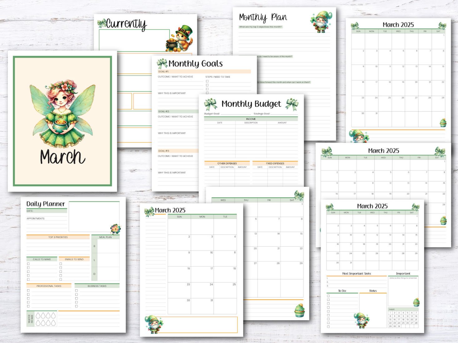 Free March 2025 Planner Printables! — Krafty Planner