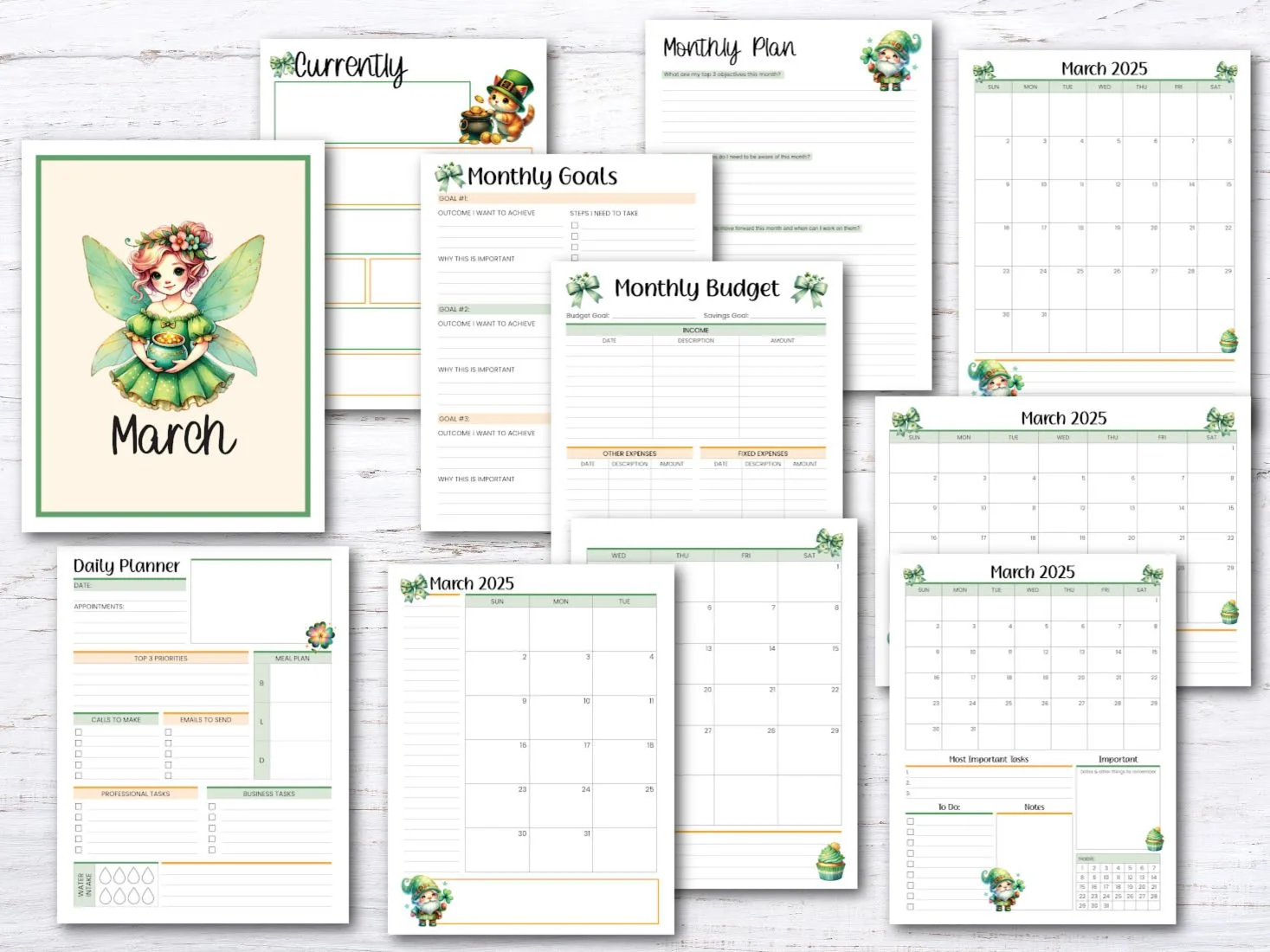 Free March 2025 Planner Printables! — Krafty Planner