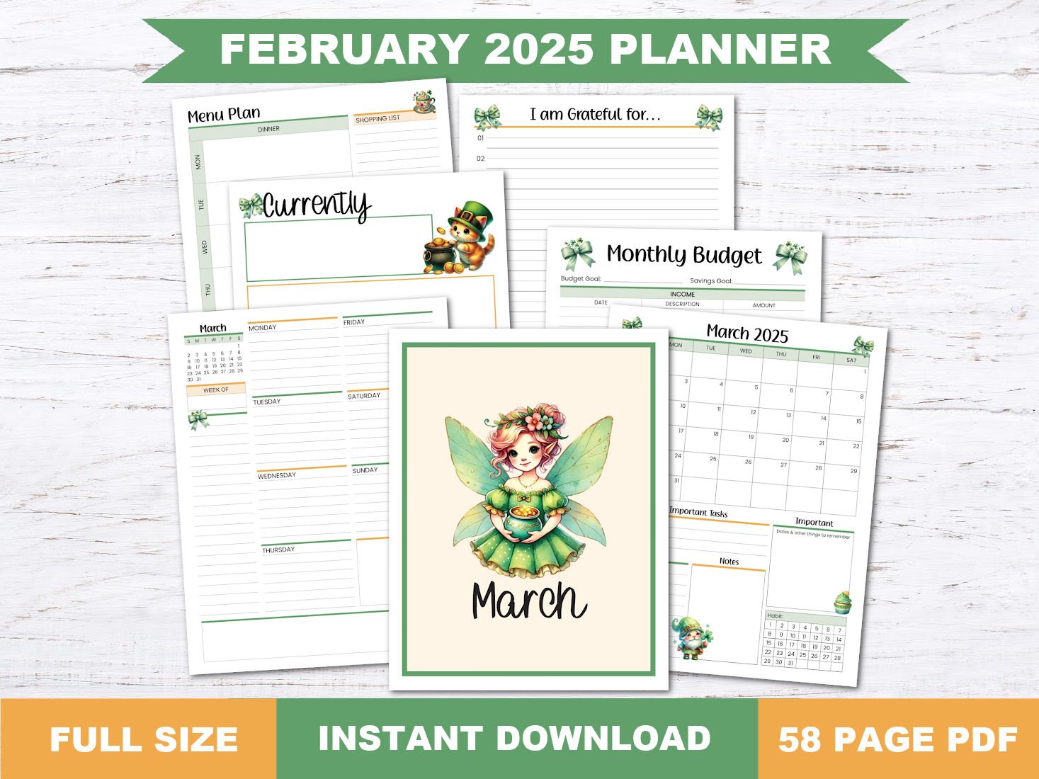 Free March 2025 Planner Printables! — Krafty Planner