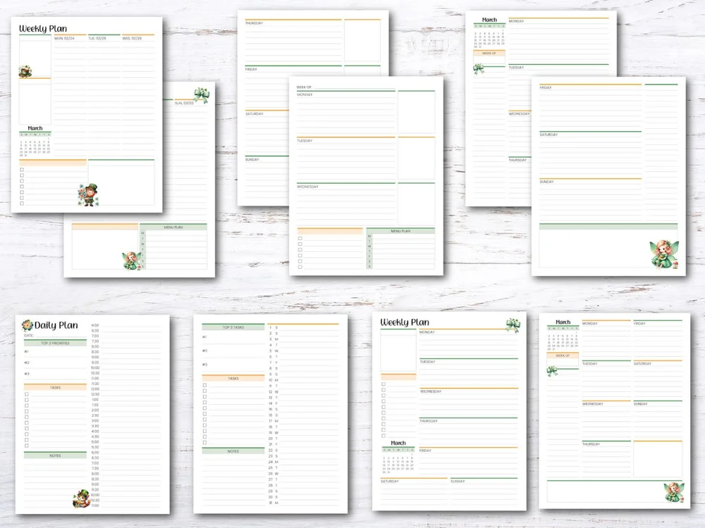Free March 2025 Planner Printables! — Krafty Planner