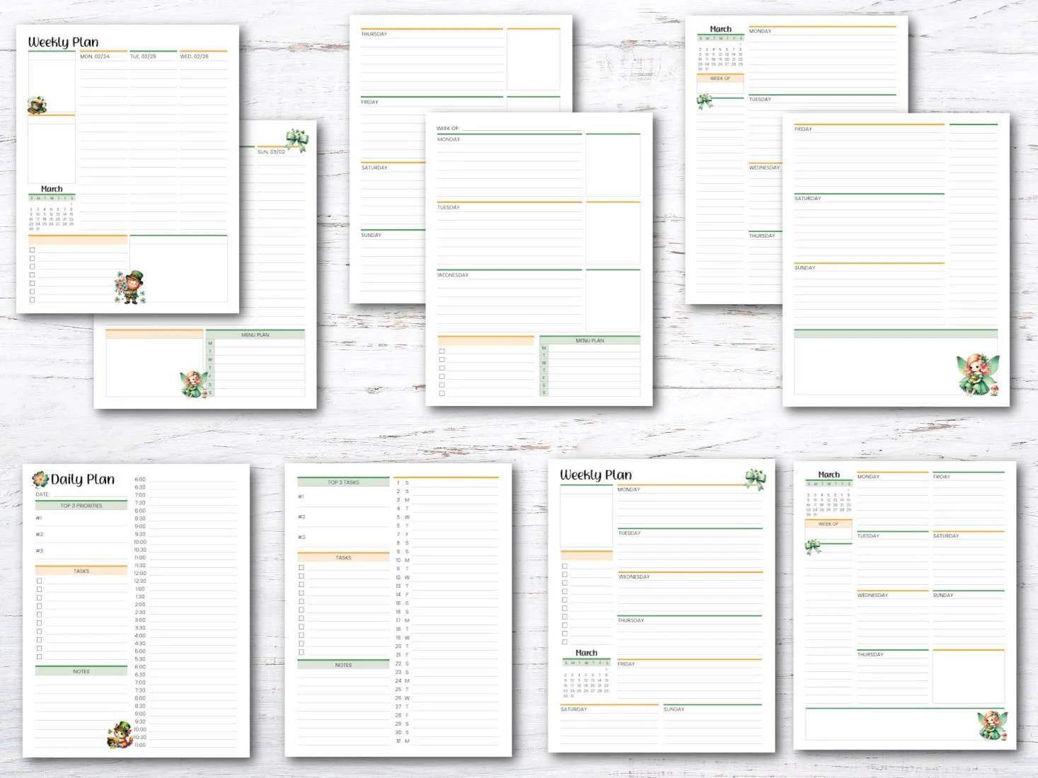 Free March 2025 Planner Printables! — Krafty Planner