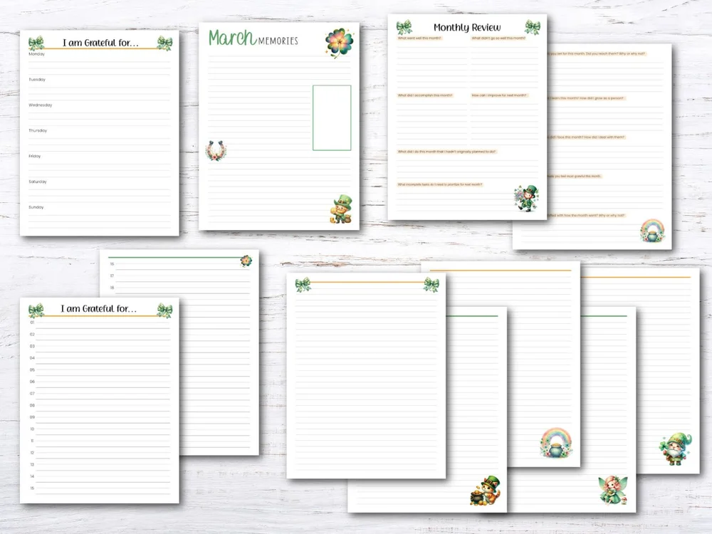 Free March 2025 Planner Printables! — Krafty Planner
