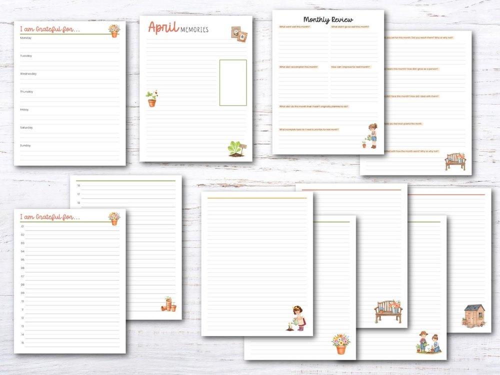 Your Free Printable April 2025 Planners — Krafty Planner