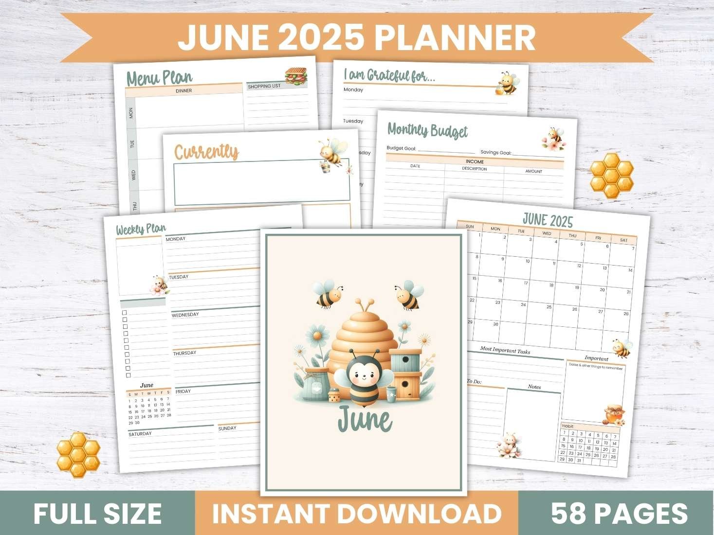 Sweeten the Month with the June '25 Planner — Krafty Planner