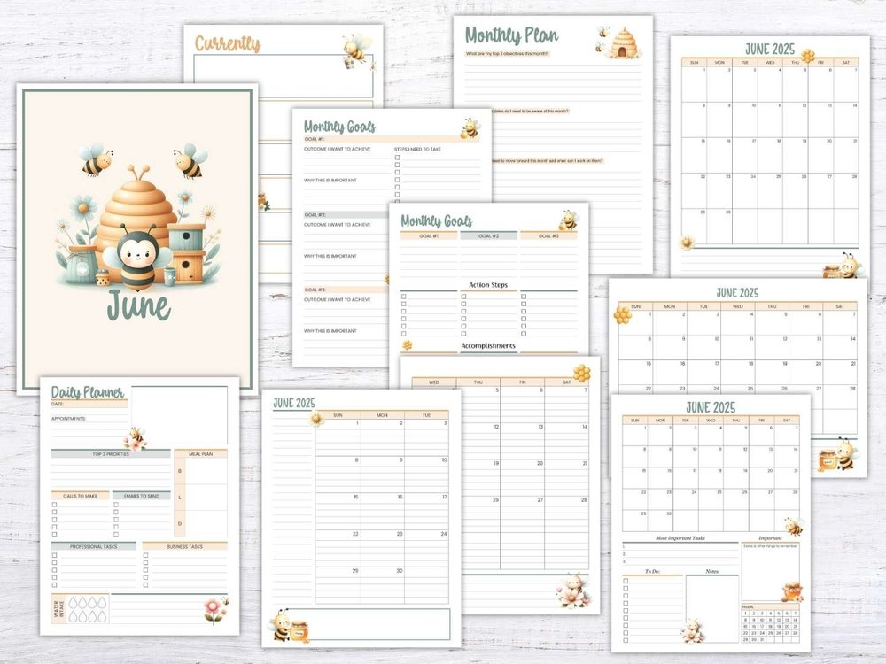 Sweeten the Month with the June '25 Planner — Krafty Planner
