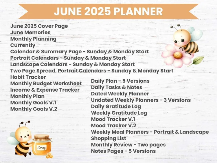 Sweeten the Month with the June '25 Planner — Krafty Planner