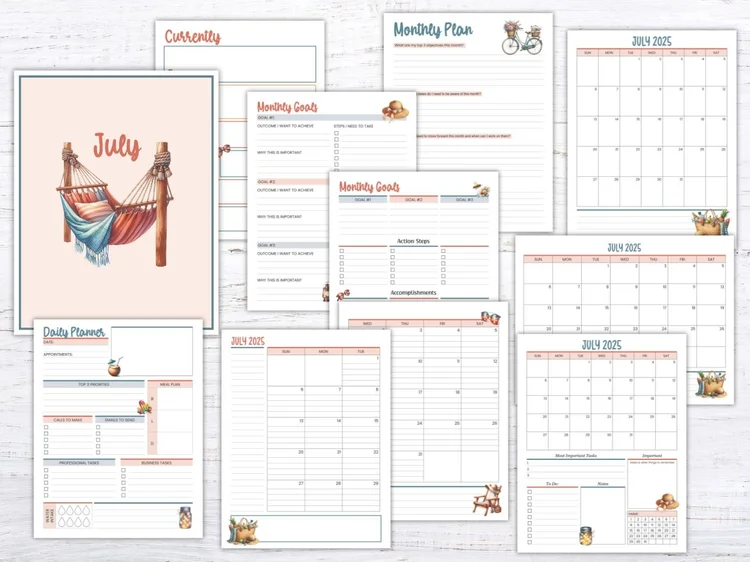 Plan July: Laid-Back, Cozy Summer Vibes — Krafty Planner