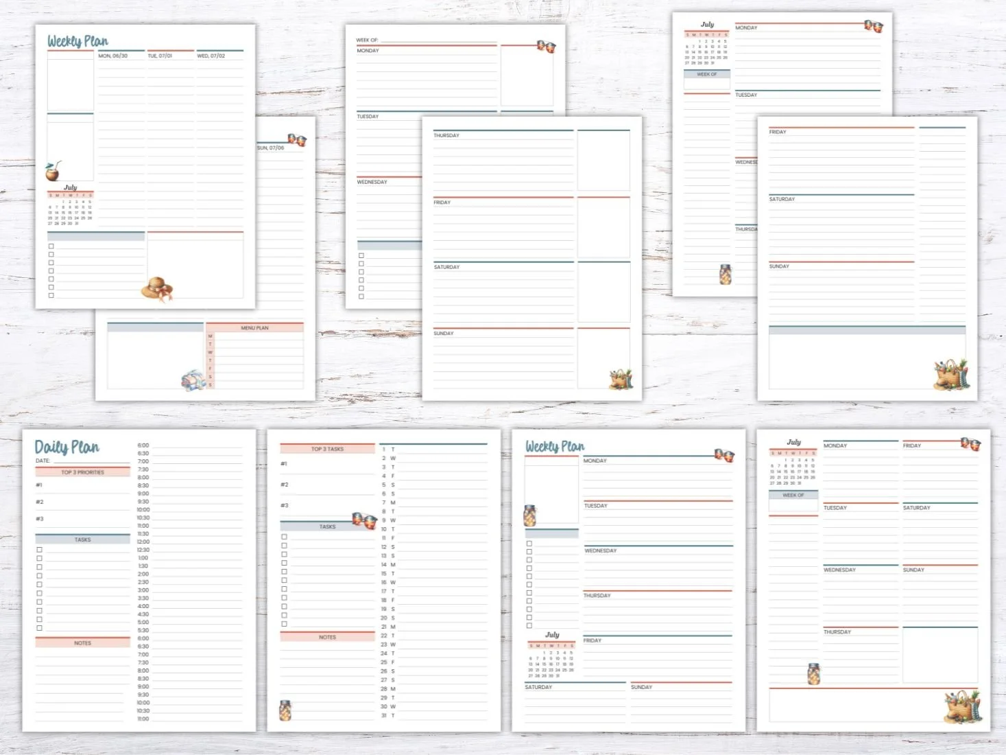 Plan July: Laid-Back, Cozy Summer Vibes — Krafty Planner