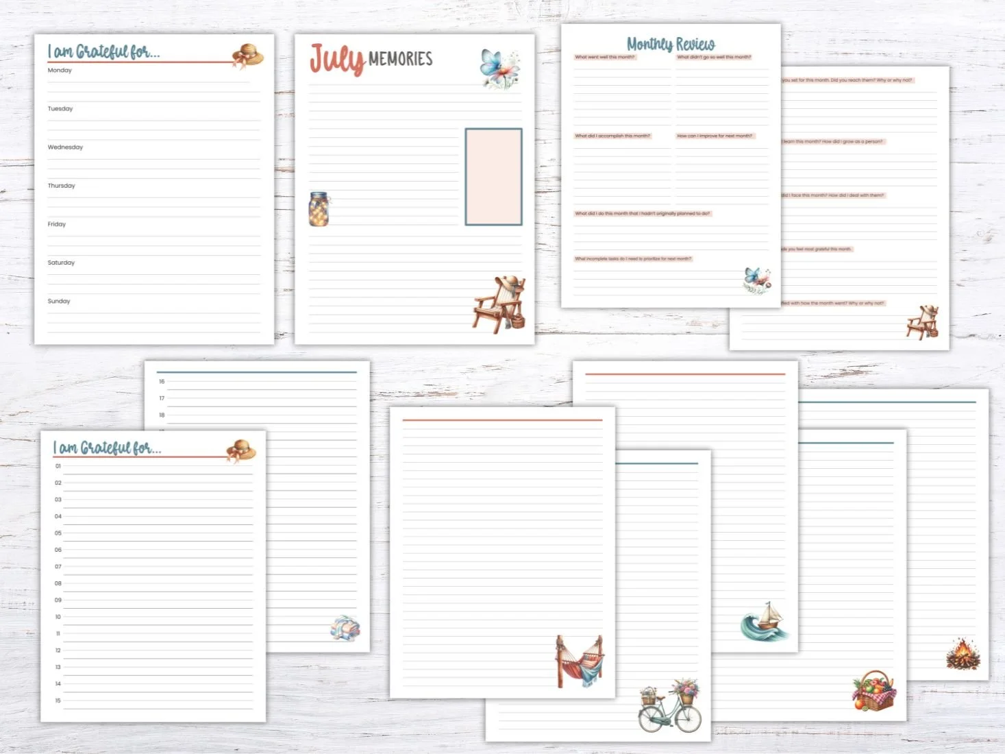 Plan July: Laid-Back, Cozy Summer Vibes — Krafty Planner