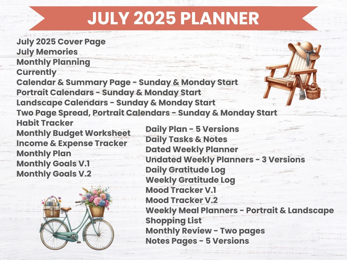 Plan July: Laid-Back, Cozy Summer Vibes — Krafty Planner