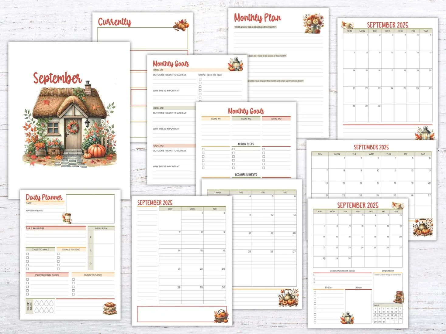 Get Cozy with the Free September Planners — Krafty Planner