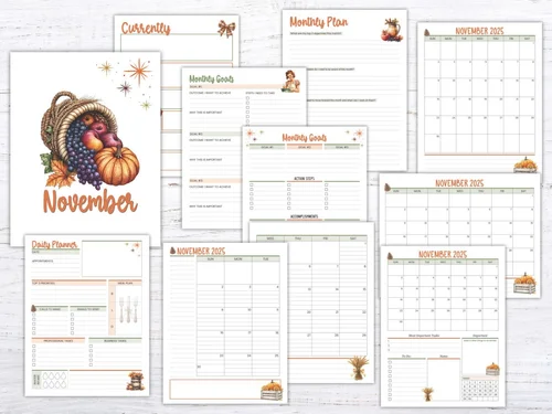 November Planners: Stay Focused & Organized — Krafty Planner