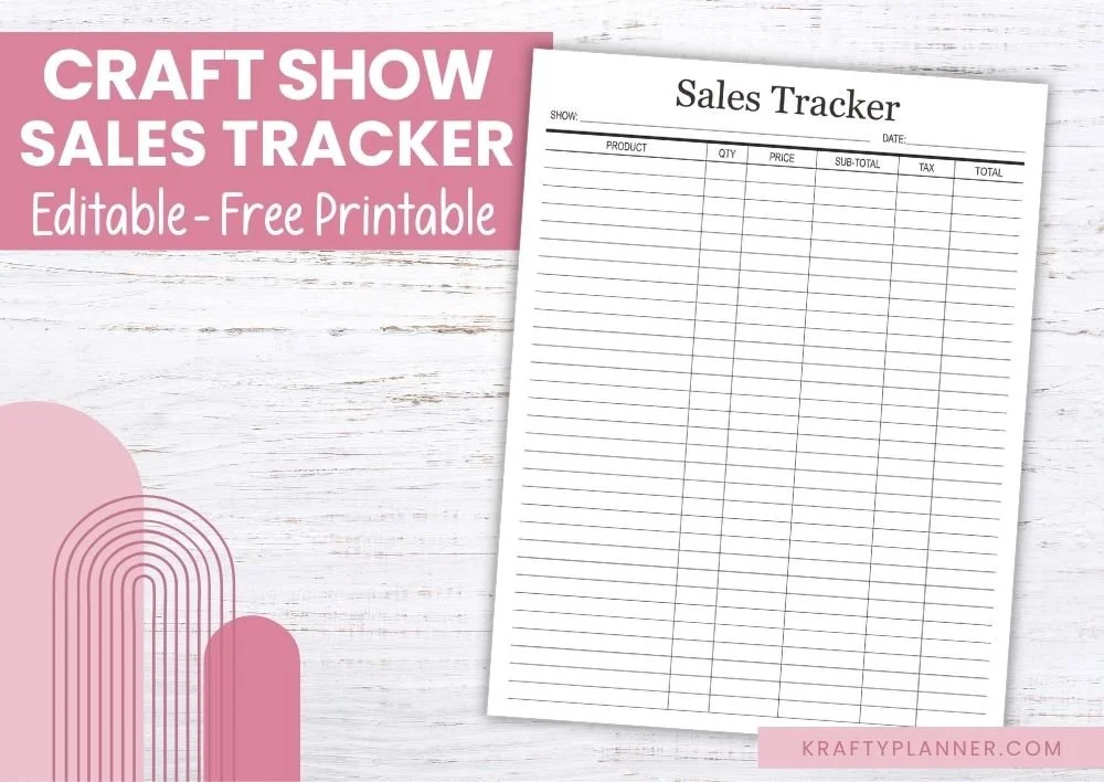 Track Every Sale with this Printable Market Sales Tracker — Krafty Planner