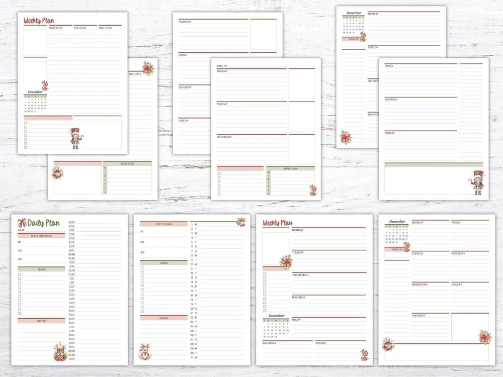 Free December Printables to Keep Your Holidays Stress-Free — Krafty Planner