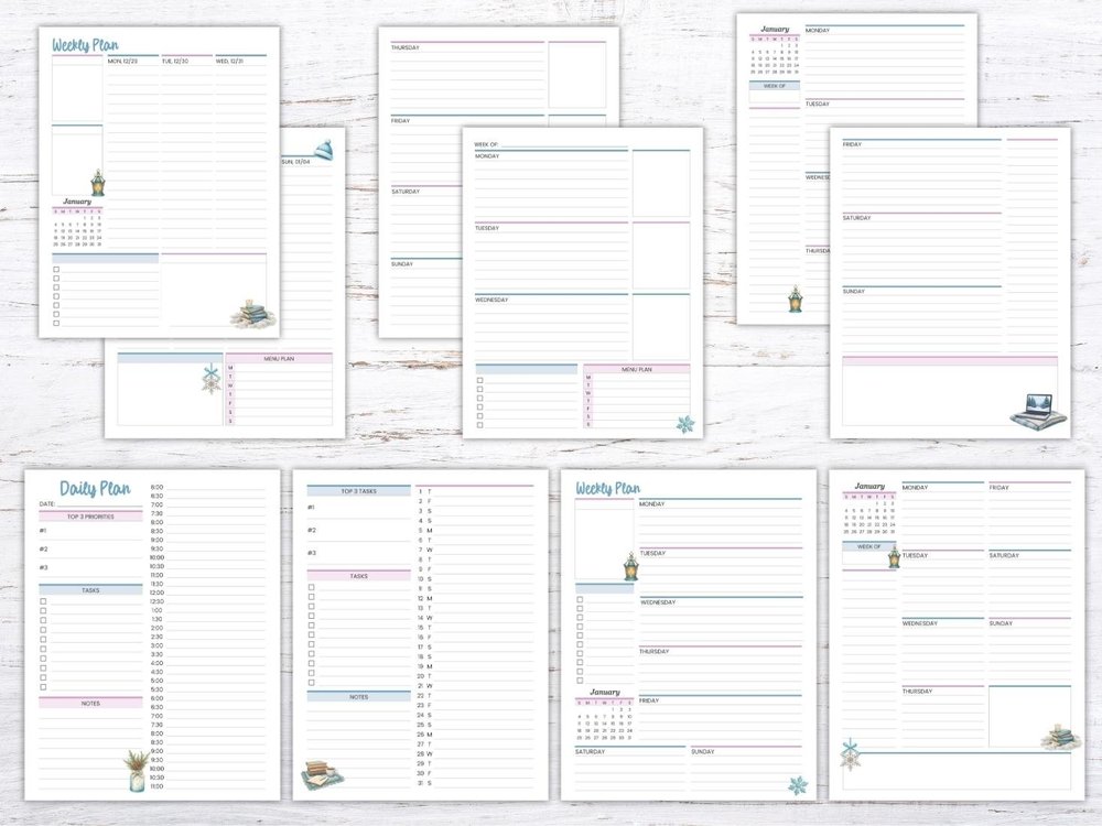 Start 2026 Strong with These Free January Planner Printables — Krafty ...