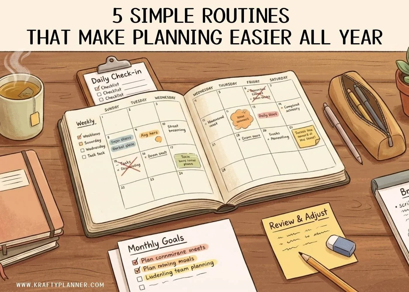 5 Simple Routines That Make Planning Easier — Krafty Planner
