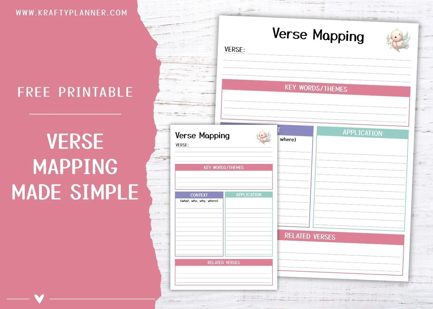 Verse Mapping Made Simple (Free Printable) — Krafty Planner