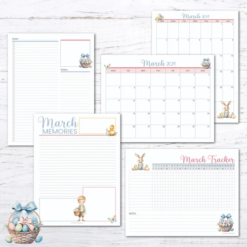 March 2024 Planner Printables — Krafty Planner