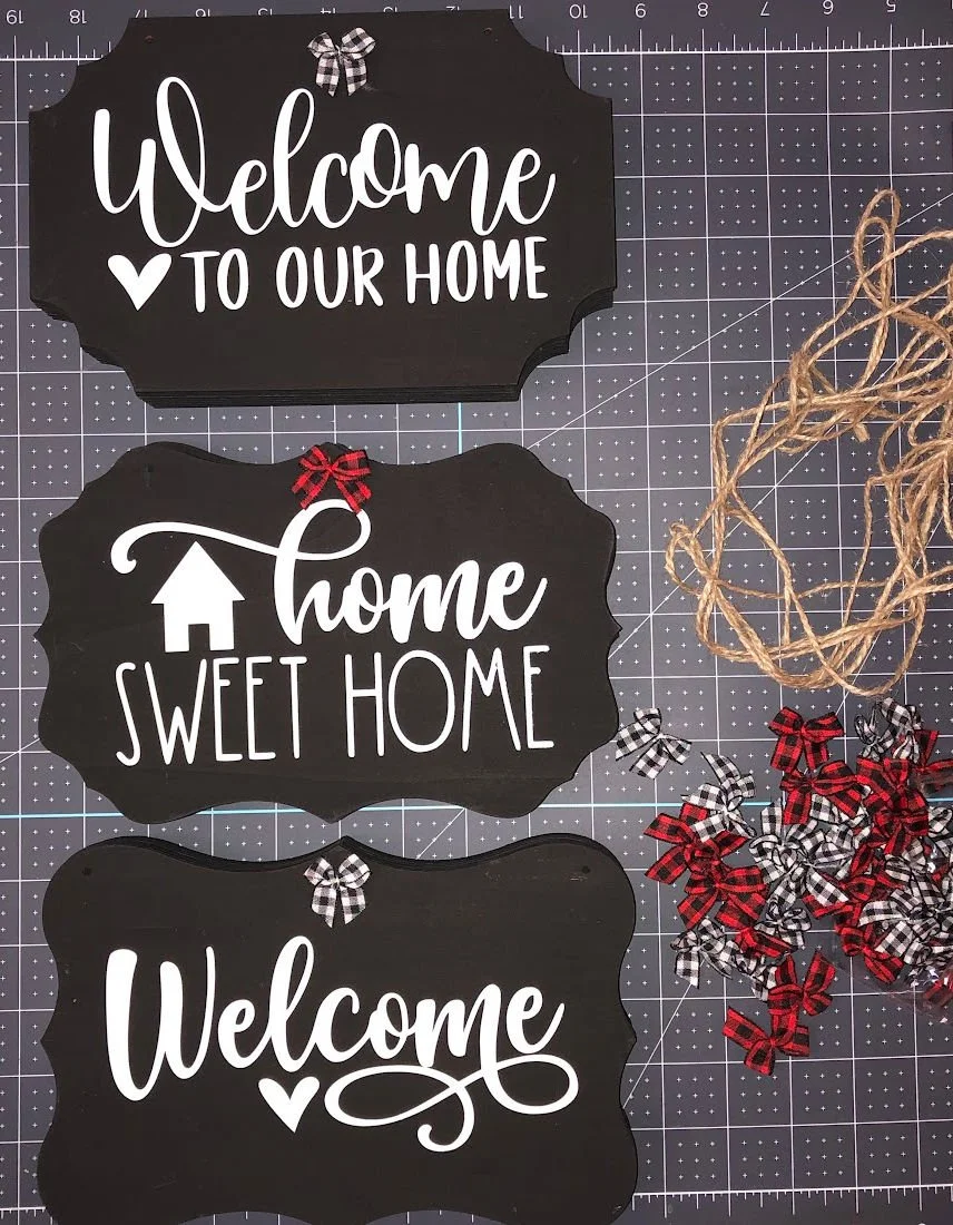 DIY Wooden Welcome Signs with xTool Mini — Krafty Planner