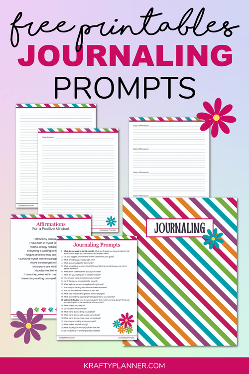Journaling Prompts and Affirmations for May — Krafty Planner