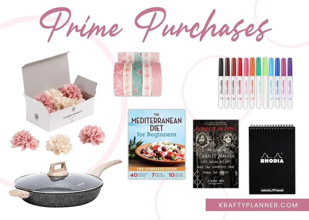 Amazon Prime Purchases July 2025 Favorites — Krafty Planner