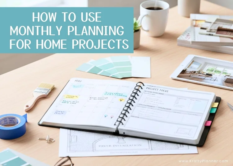 How to Use Monthly Planning for Home Projects — Krafty Planner