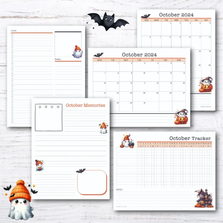 Free Printable October 2024 Planner — Krafty Planner