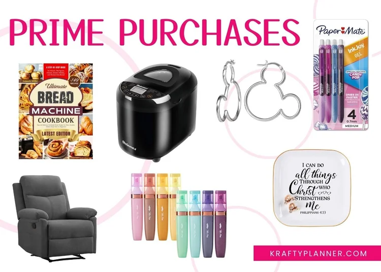 Amazon Prime Purchases — February 2026 — Krafty Planner