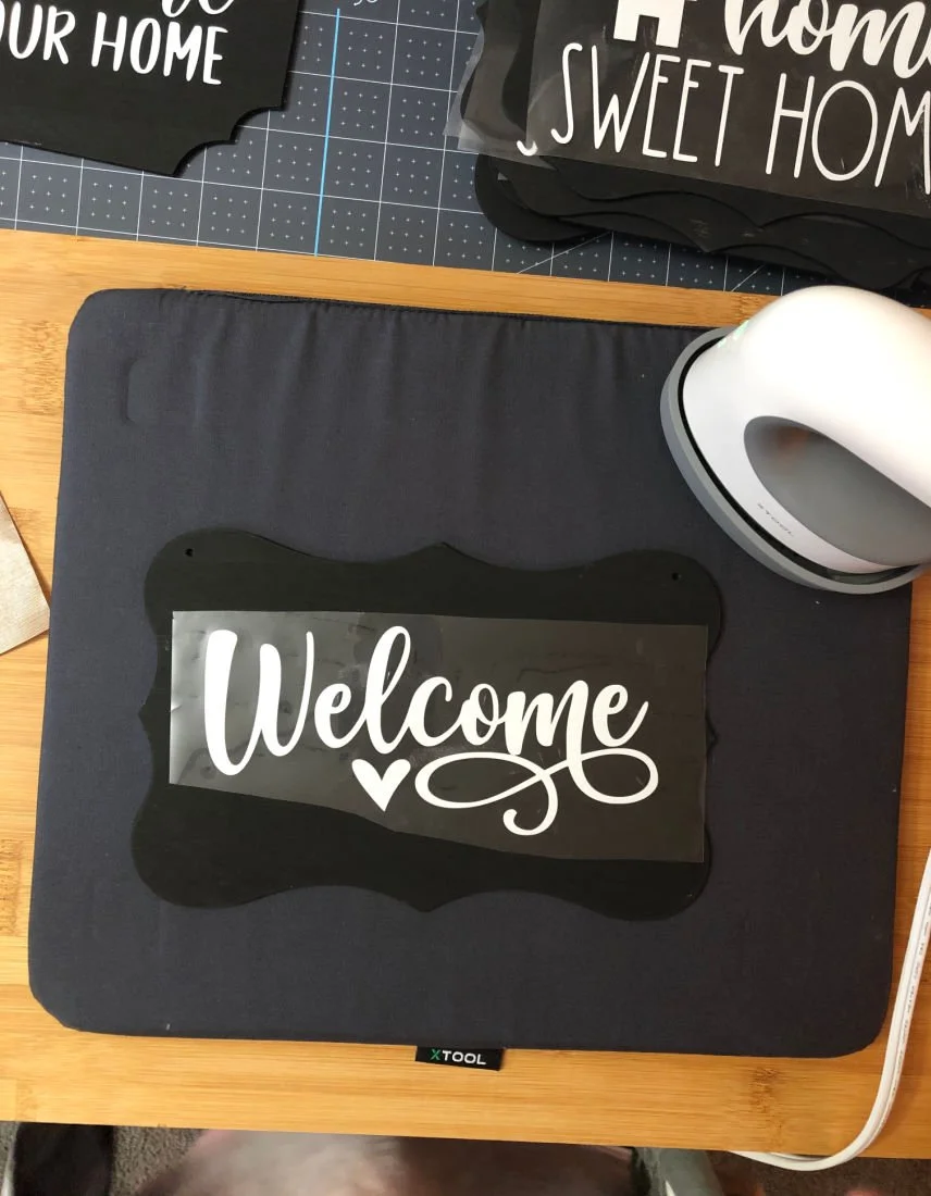 DIY Wooden Welcome Signs with xTool Mini — Krafty Planner
