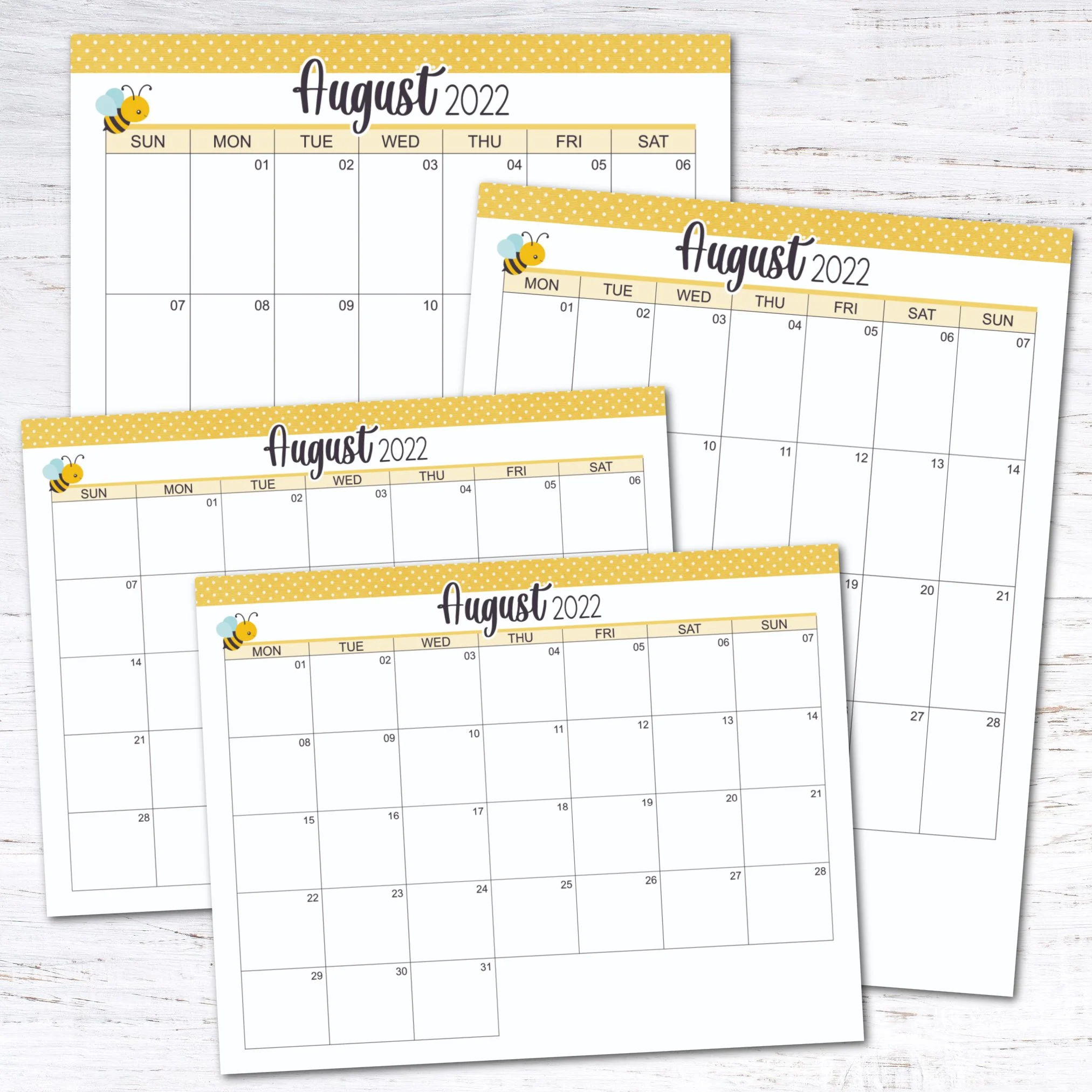 Free Printable August 2022 Calendar — Krafty Planner