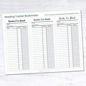 Free Printable Book Tracker Bookmarks to Chart Your Reading Journey ...