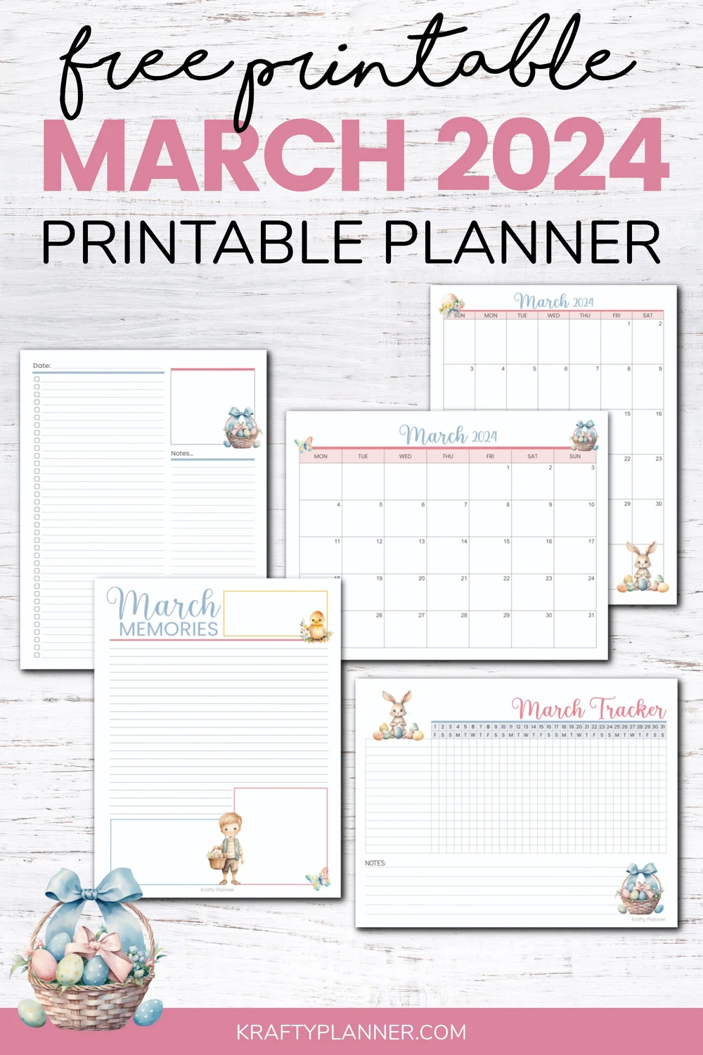 March 2024 Planner Printables — Krafty Planner