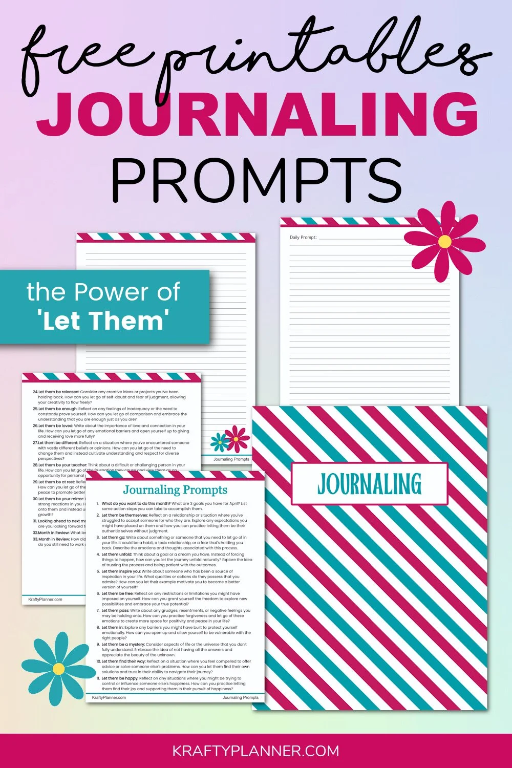 Embracing the Power of 'Let Them': Journaling Prompts for Self ...