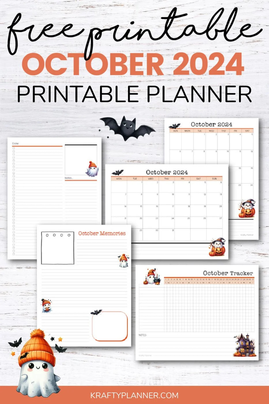 Free Printable October 2024 Planner — Krafty Planner